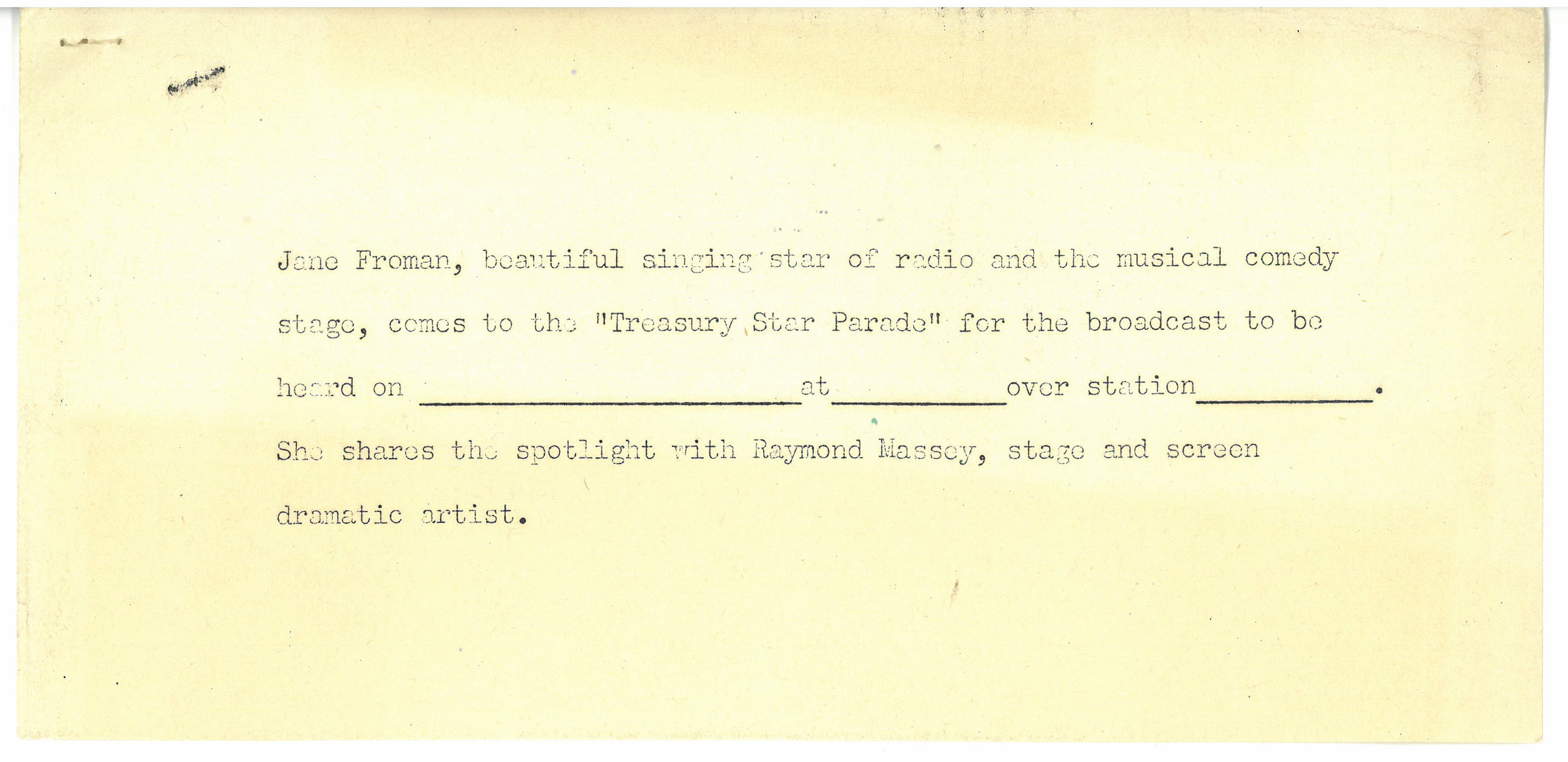 Jane Froman – Wistful Vistas