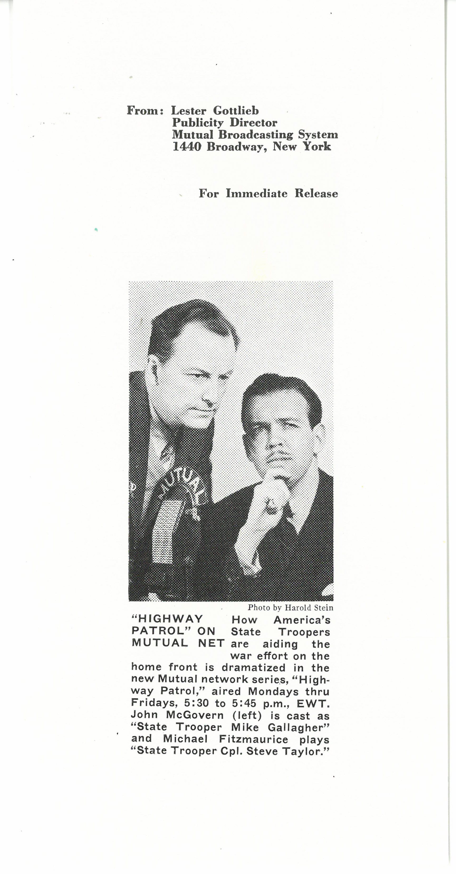 Highway Patrol – Wistful Vistas